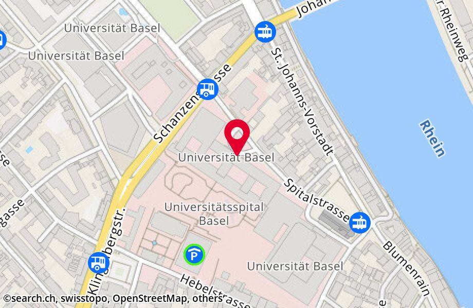 Universitätsspital Basel, Spital in Basel - search.ch